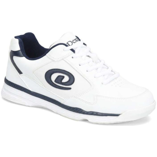 Dexter Men's Ricky V White/Blue Bowling Shoes — DiscountBowlingSupply.com
