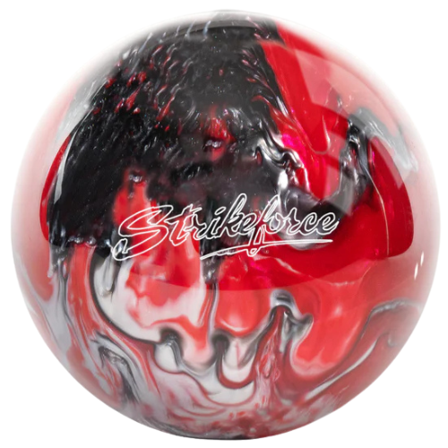 KR Strikeforce Polyester Red/Black/White Bowling Ball ...