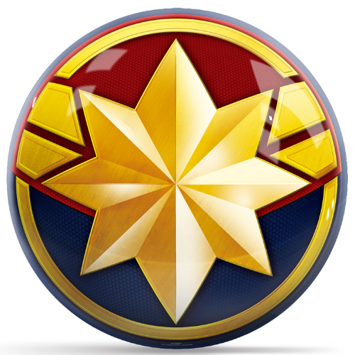 OnTheBallBowling Marvel Avengers Captain Marvel Icon Bowling Ball ...