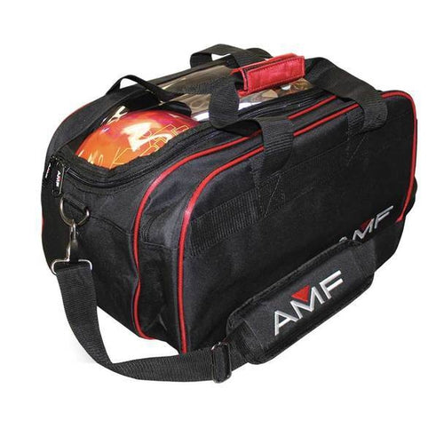 AMF Team Double Tote with Shoes Black Red Bowling Bag ...