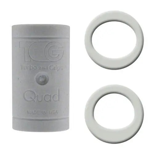 Turbo Grips Quad Bowling Finger Insert White — DiscountBowlingSupply.com